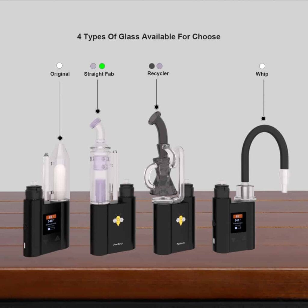 JCVAP Pockety Vaporizer Electric Dab Rig with Two Big 2600mAh Battery ...